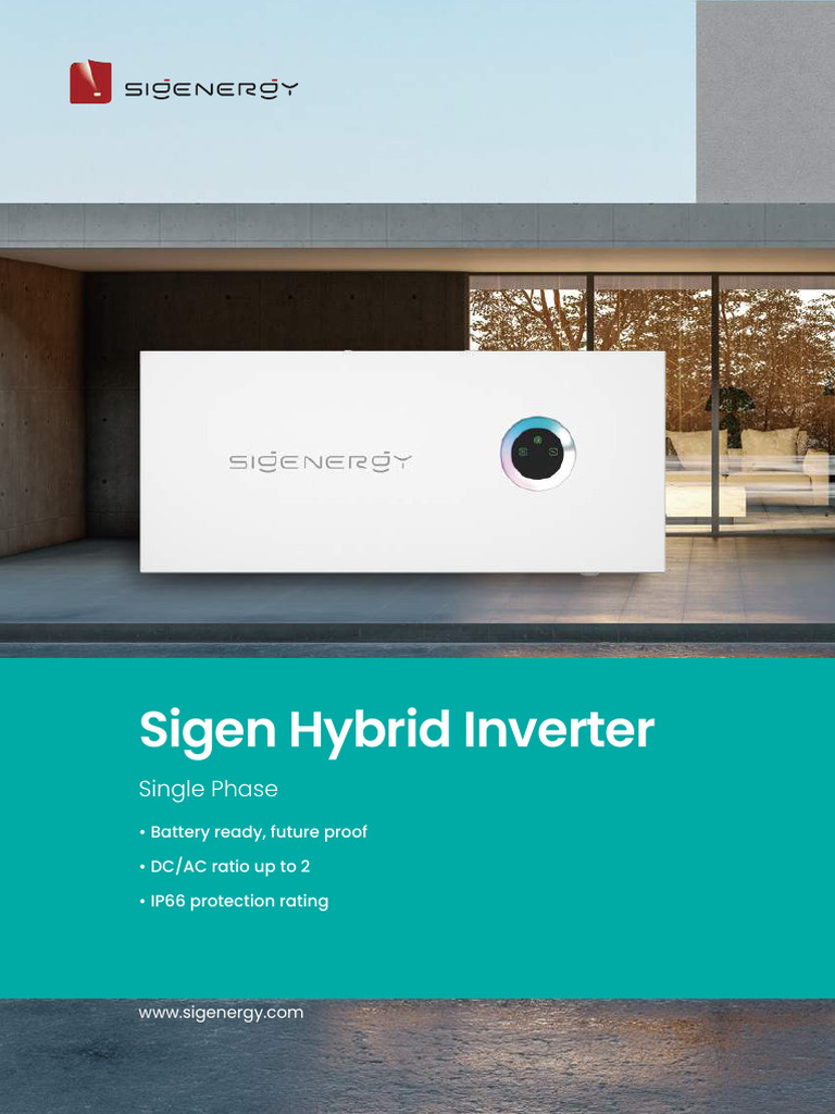 Datasheet - Sigen Hybrid Inverter SP | PDF