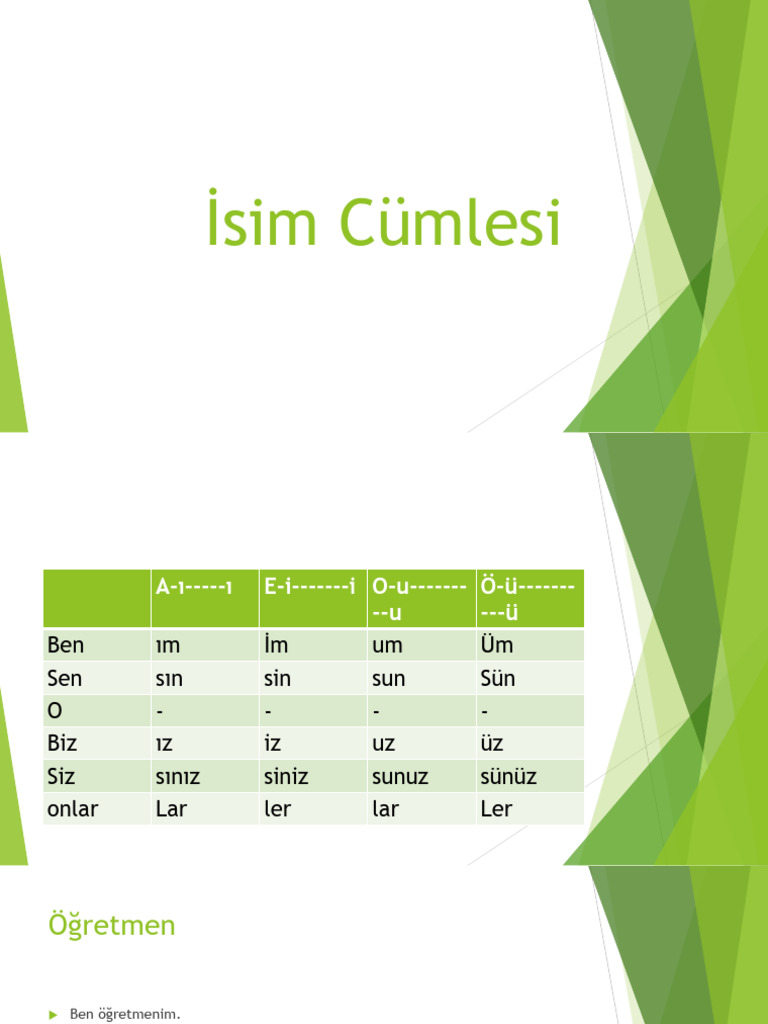 İsim Cümlesi | PDF