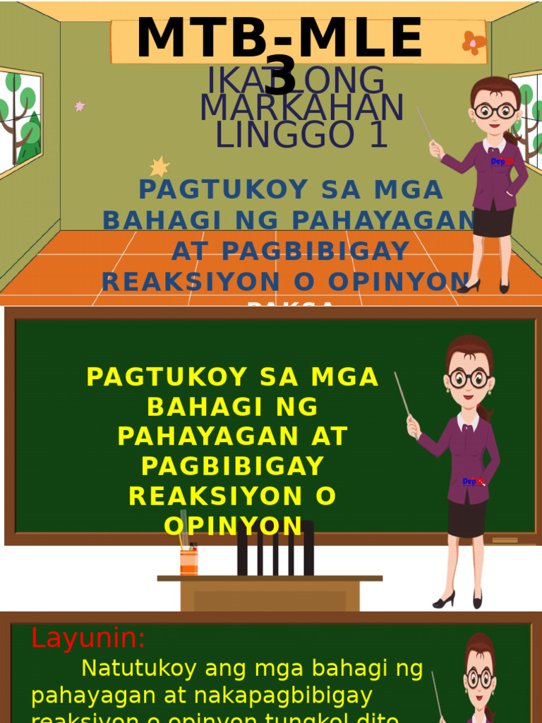 Q3 MTB3 WK 1 PAGTUKOY Sa Mga Bahagi NG Pahayangan | PDF