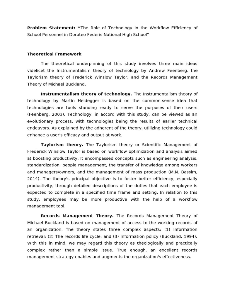Theoretical and Conceptual Framework (1) | PDF
