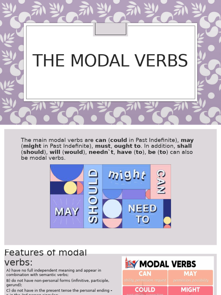 The Modal Verbs | PDF