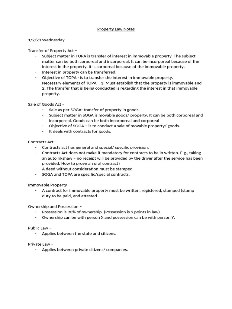 LAW NOtes | PDF