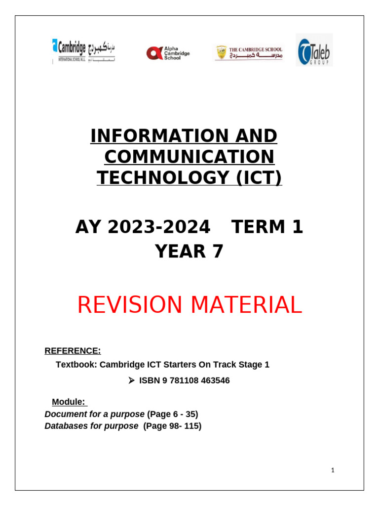 Year 7 Ict | PDF