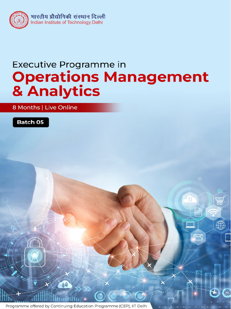 Iitd Epoma b5 Brochure Main | PDF