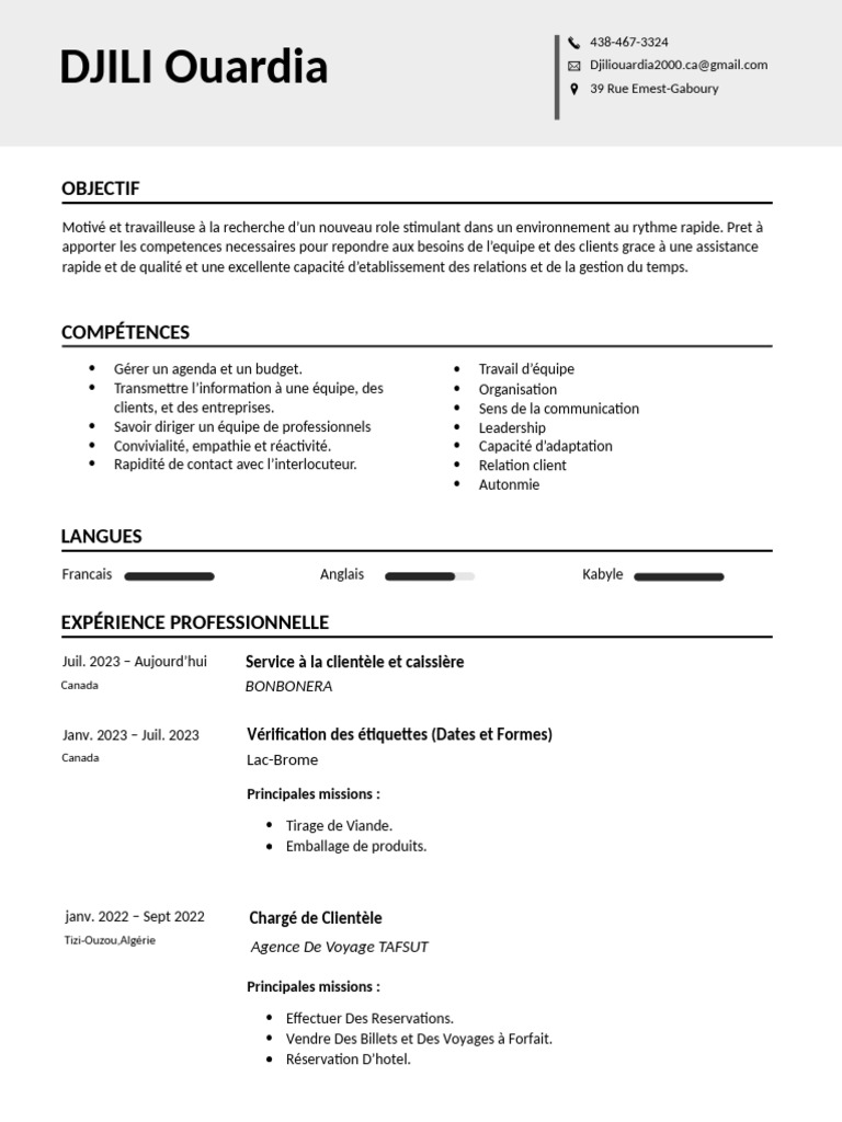 124-modele-cv-canadien | PDF