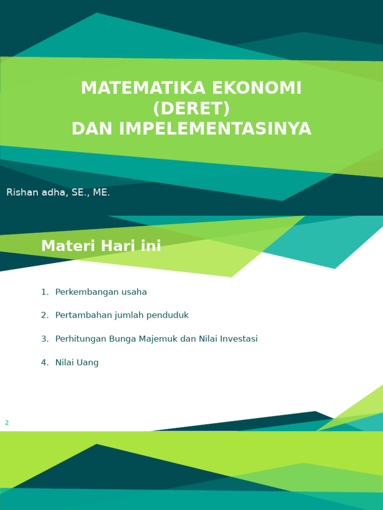Pertemuan II | PDF