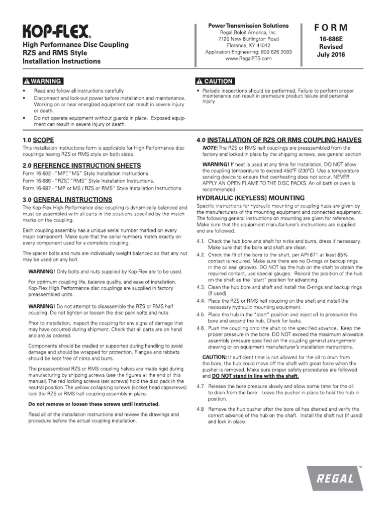 Kopflex Installation Manual | PDF