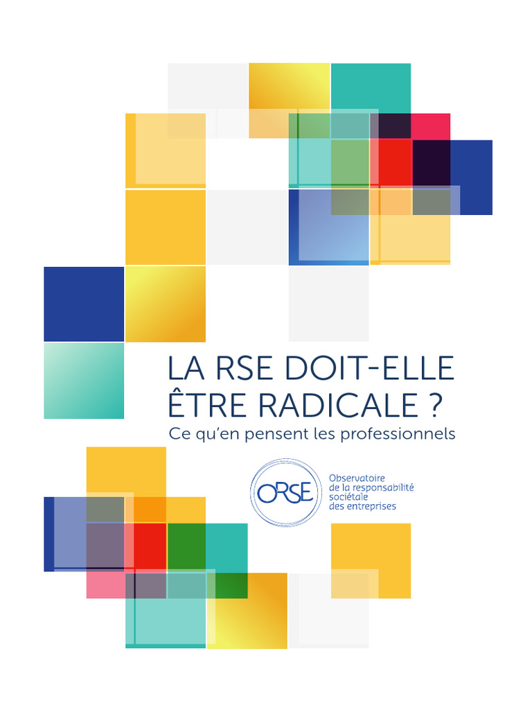 ORSE 2023 La RSE Doit Elle Etre Radicale | PDF