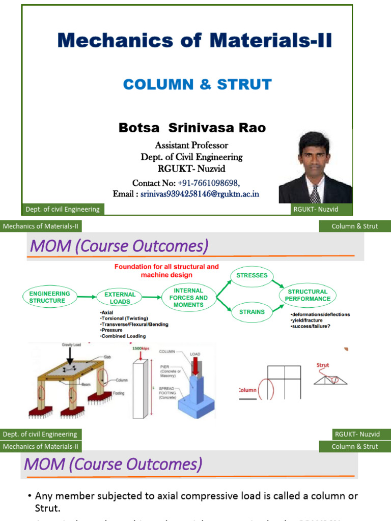 MOM-II-Column and Struts | PDF