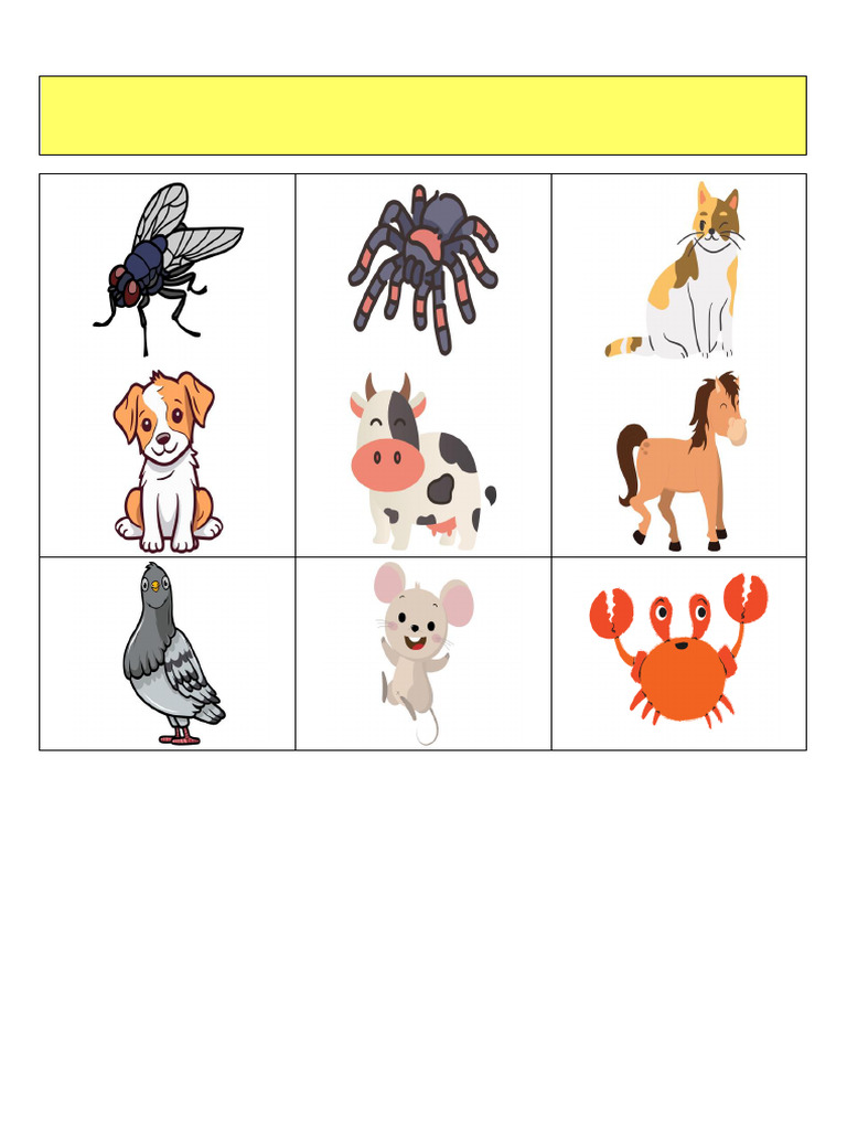 BINGO ANIMALS | PDF