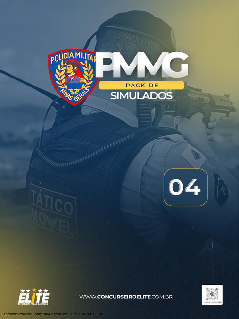 Simulado - 04 PMMG | PDF