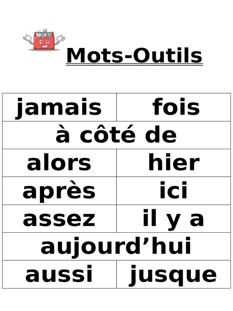 Mots Outils | PDF