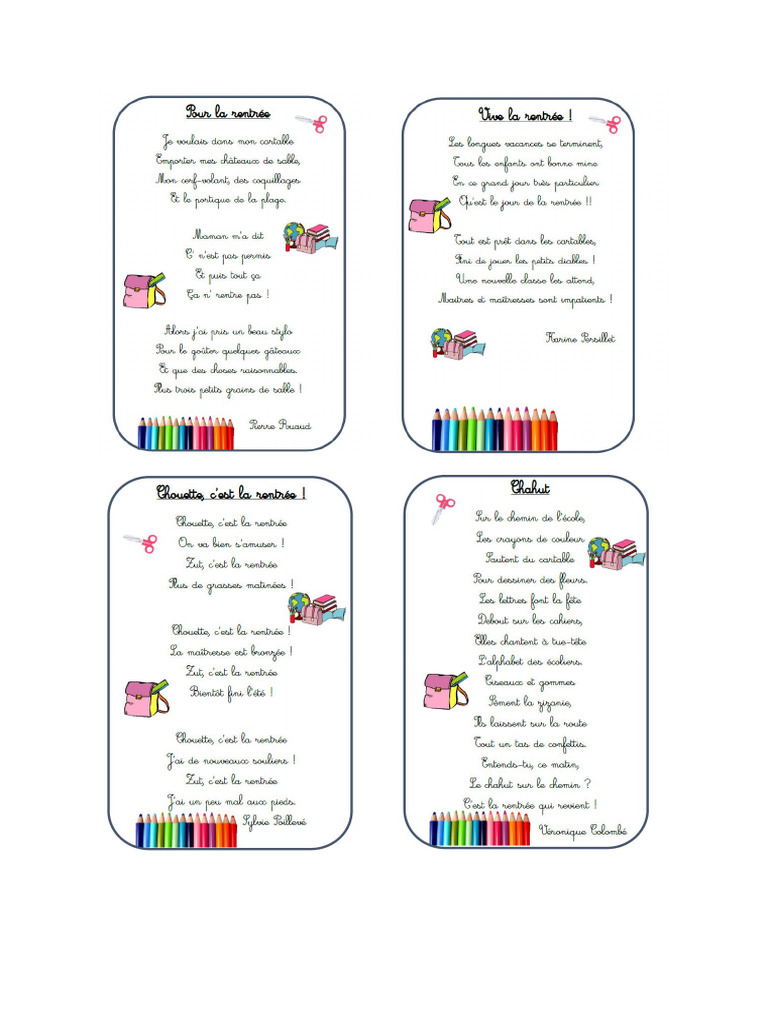 Poésie P1 x10 | PDF