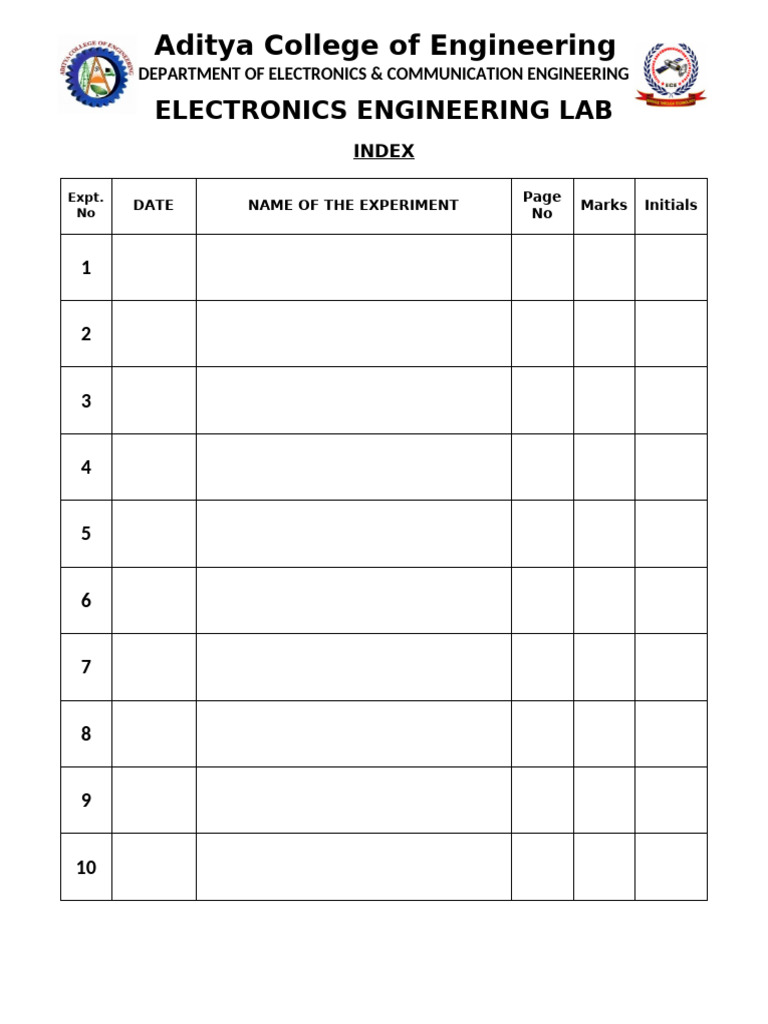 Electronics Index | PDF