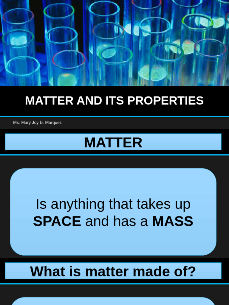 Lesson 3 Particle Nature of Matter | PDF