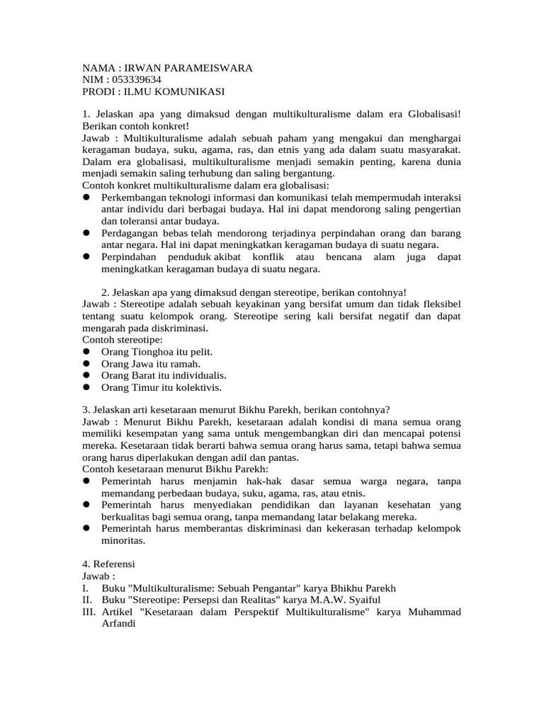 Tugas 2 Ilmu Sosial Budaya Dasar | PDF