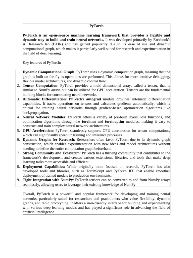 Py Torch | PDF