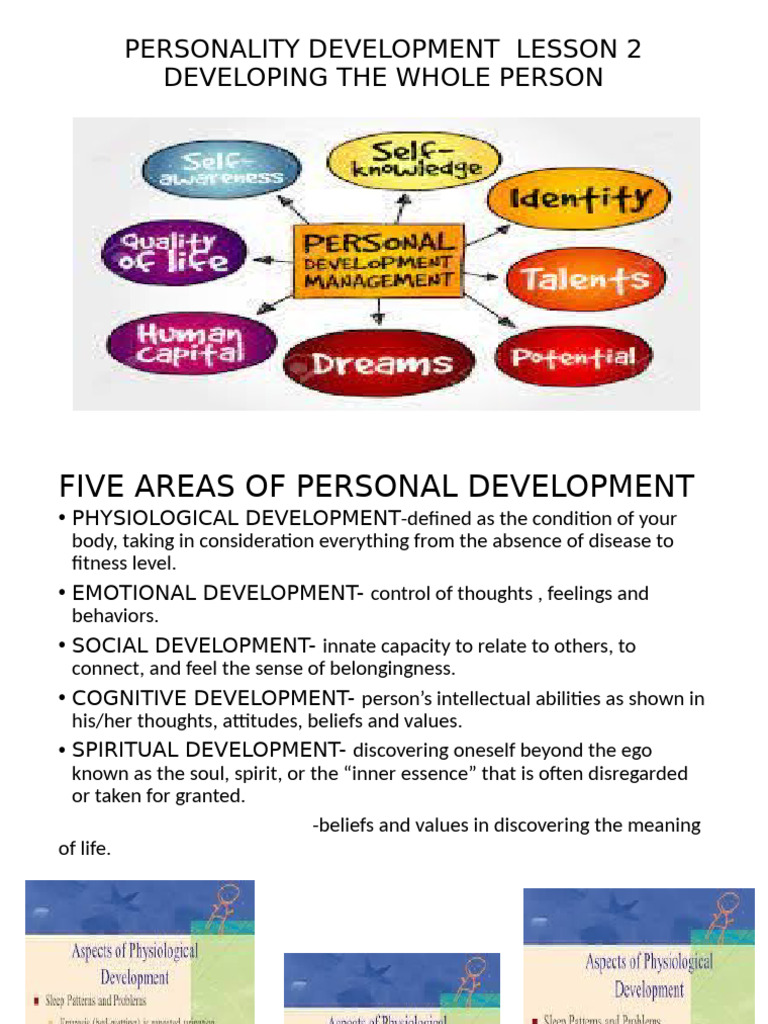 Personality Development Quarter 1 Lesson 2 1 | PDF