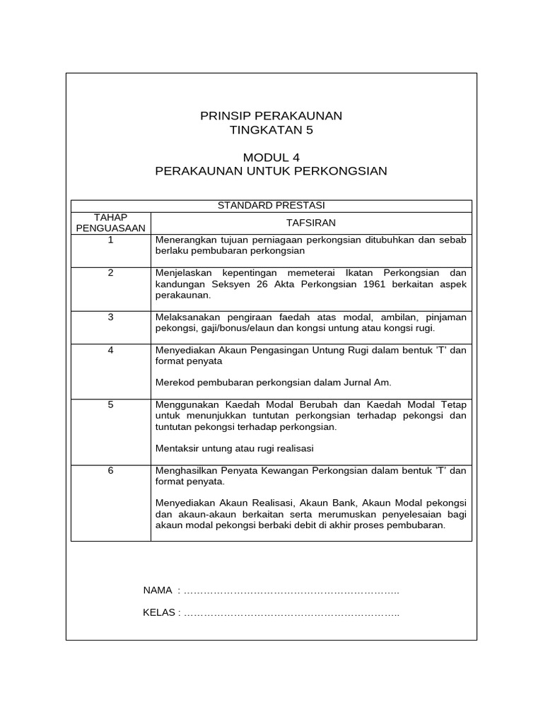 Modul 13 Pembubaran perkongsian | PDF