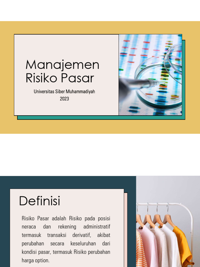 BAB XII Manajemen Risiko Pasar | PDF