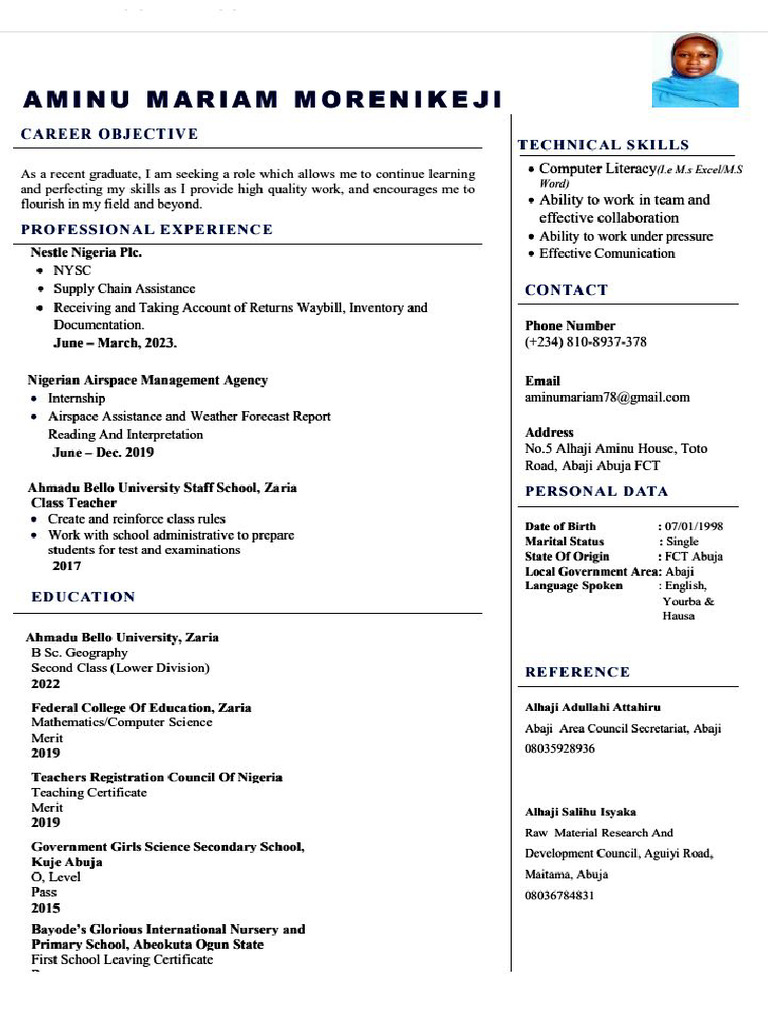 RESUME123 | PDF