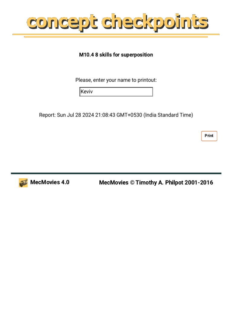 MecMovies 4.0 - M10.4 - 8 Skills - Part II | PDF