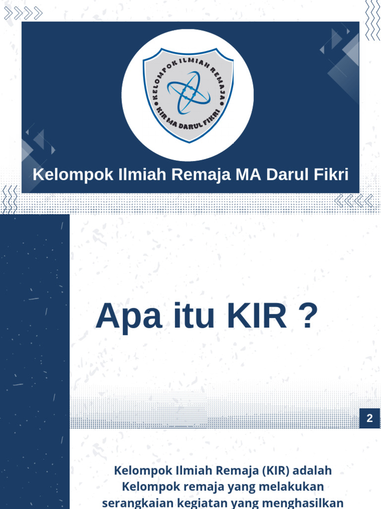 KIR (Kelompok Ilmiah Remaja) | PDF