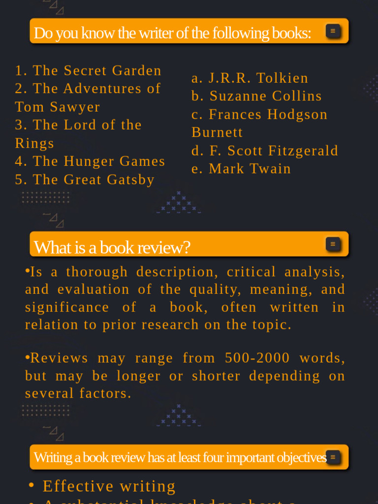Writing A Book Review | PDF