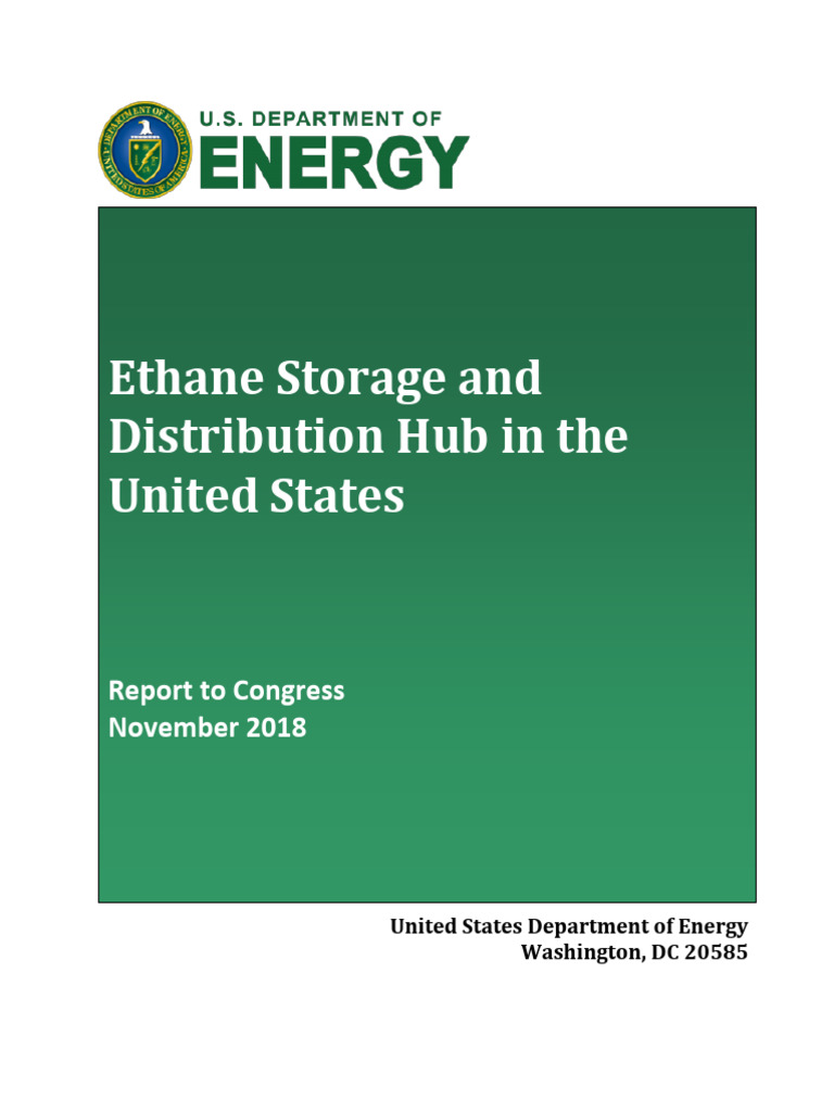 Nov 2018 DOE Ethane Hub Report | PDF | Natural Gas | Natural Gas Processing