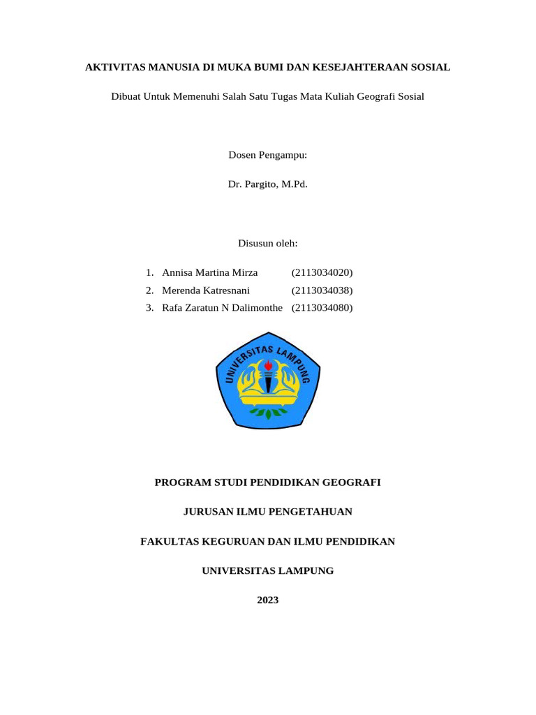 KEL 6 GEOSOS BLOM Fiks | PDF