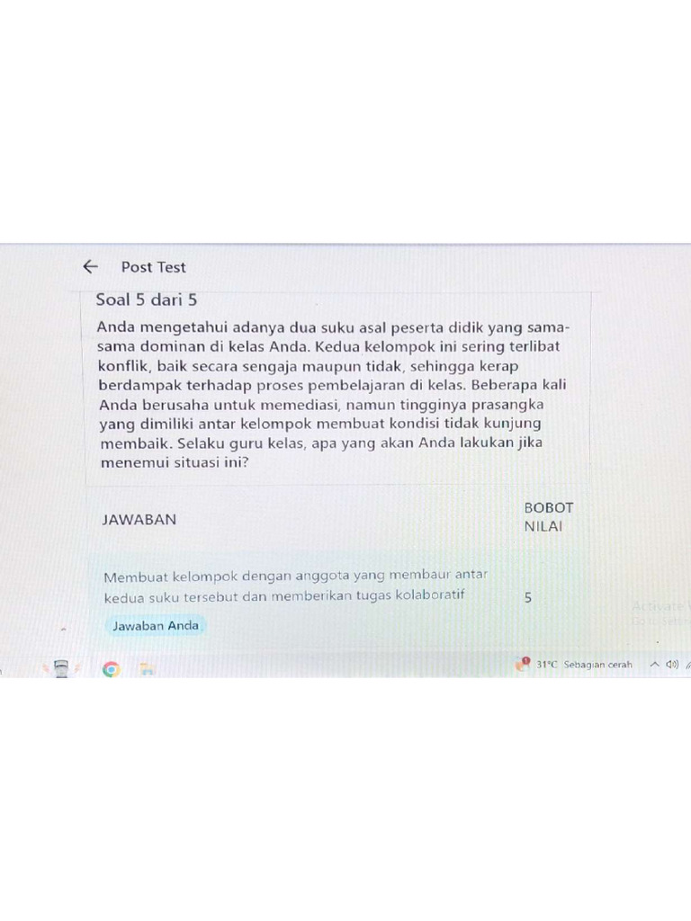 modul 1 Post Test 3 | PDF