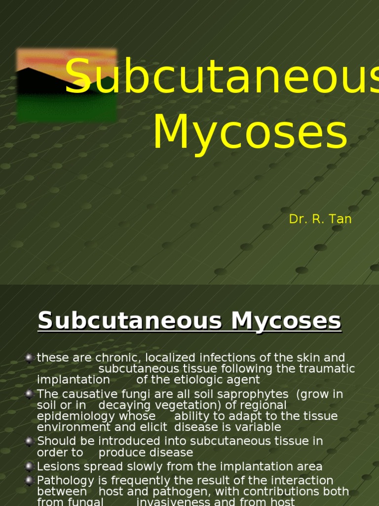 Subcutaneous Mycoses | Fungus | Medical Specialties