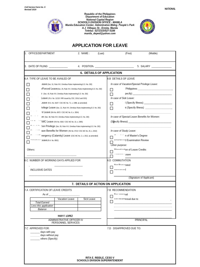 National Form 6 1 | PDF