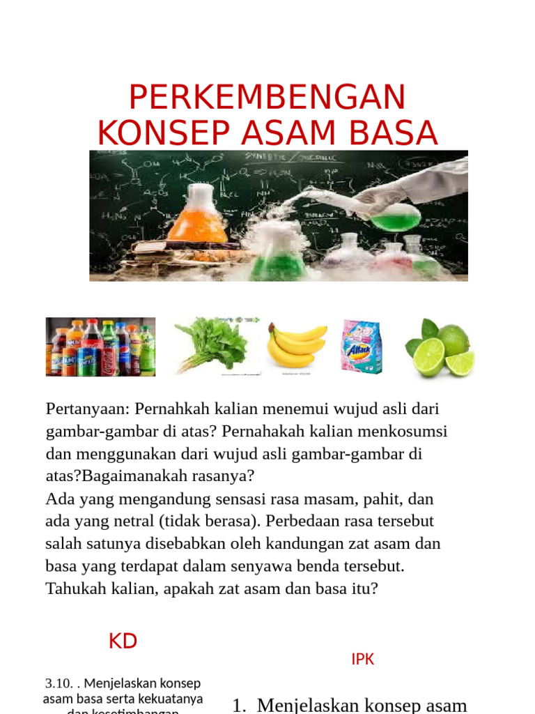 Perkembengan Konsep Asam Basa Ukin | PDF