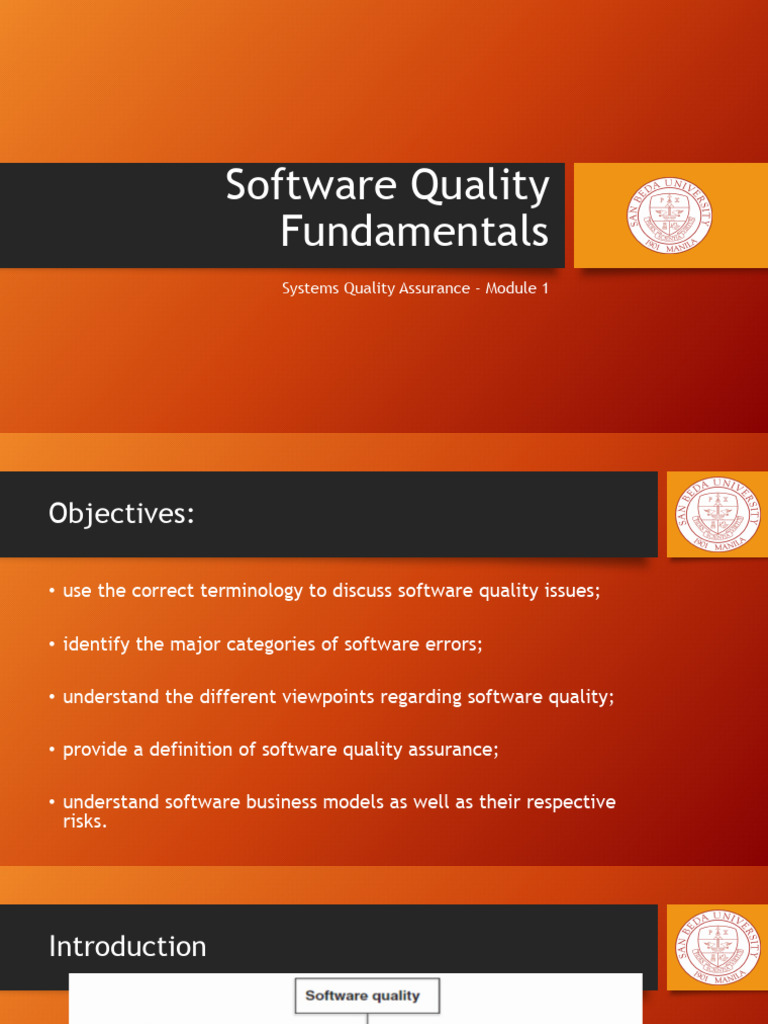 M1-Software Quality Fundamentals | PDF