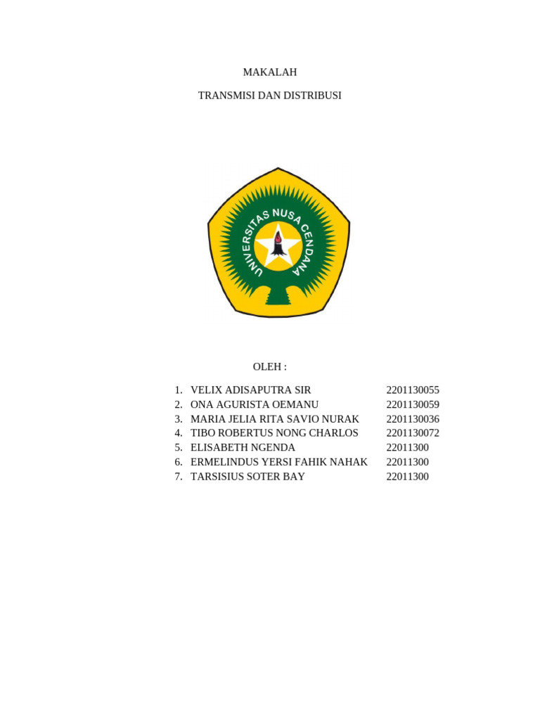 Makalah Transmisi Dan Distribusi | PDF