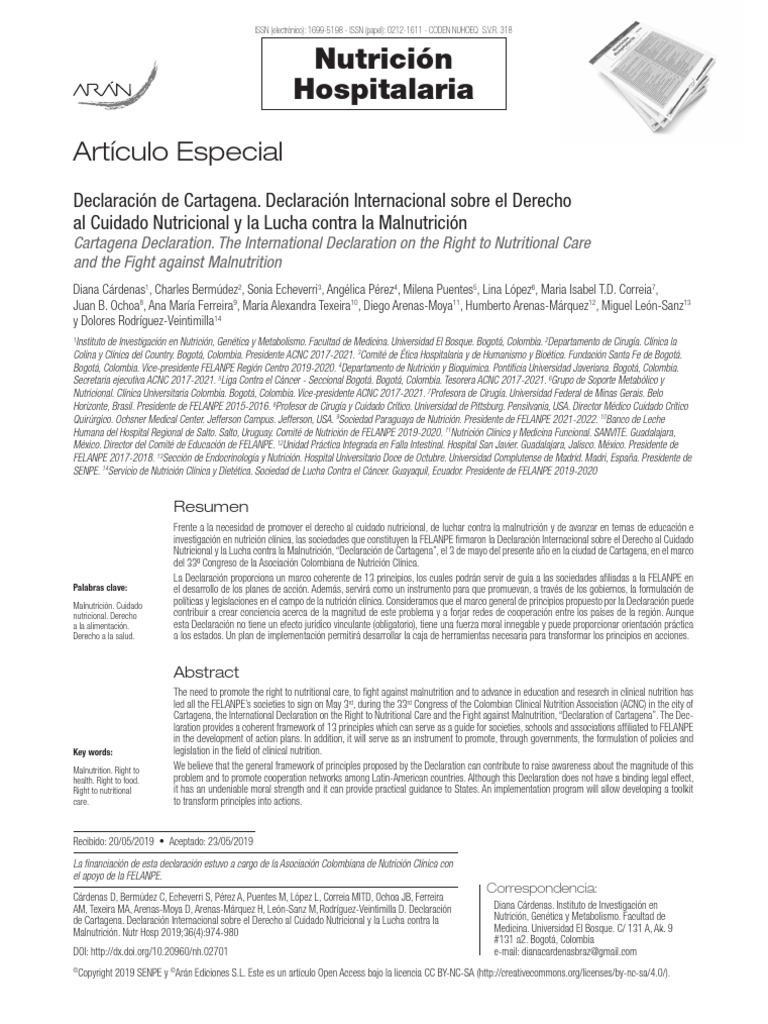Declaración de Cartagena | PDF