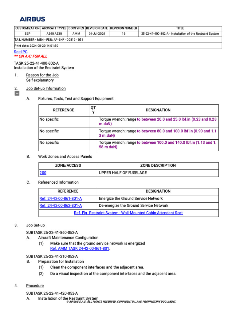 SEP - A330 - AMM - FSN - 051 - 01-Jul-2024 - 25-22-41-400-802-A ...