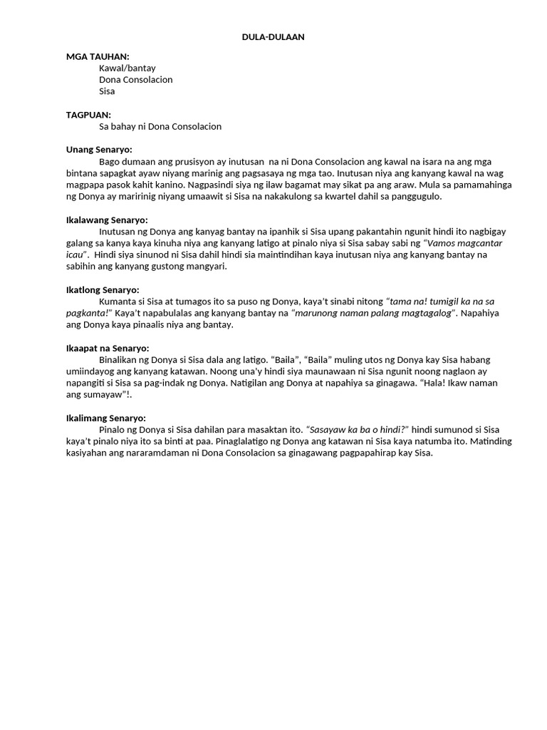 Dula Dulaan | PDF