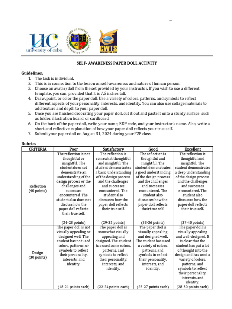 NSTP 101 Paper Doll 2024 2025 | PDF