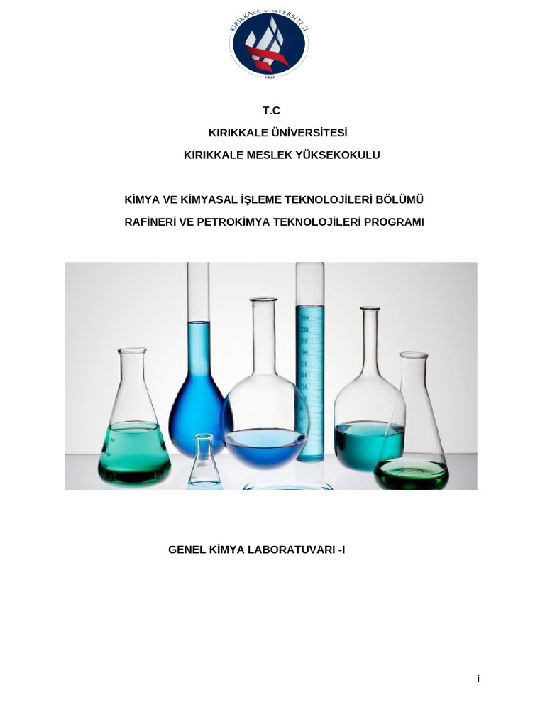 Genel Kimya 1 Deney Föyü | PDF