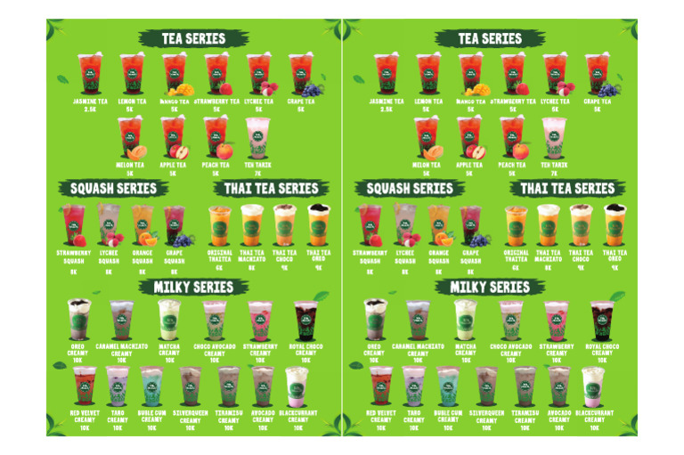 Menu Teh Idaman Anak Bangsa | PDF