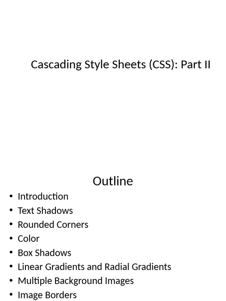 CSS Part II | PDF