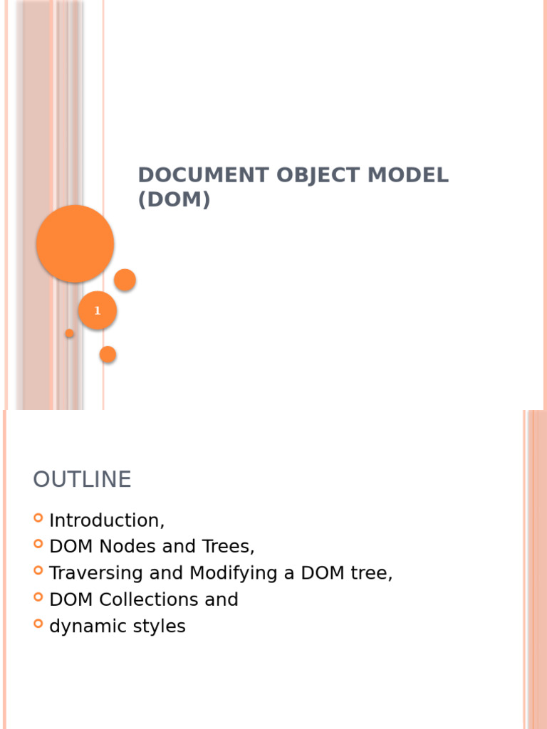 Document Object Model (DOM) | PDF