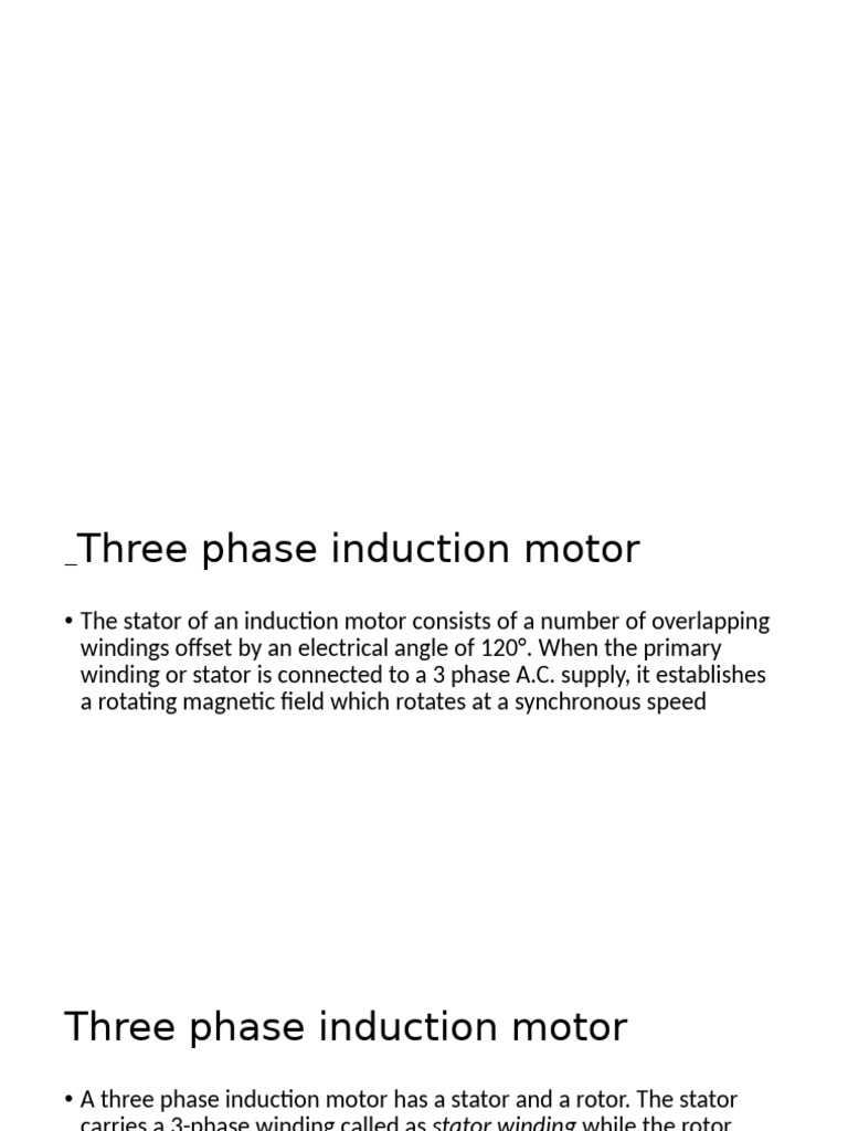 Induction Motor BGE | PDF
