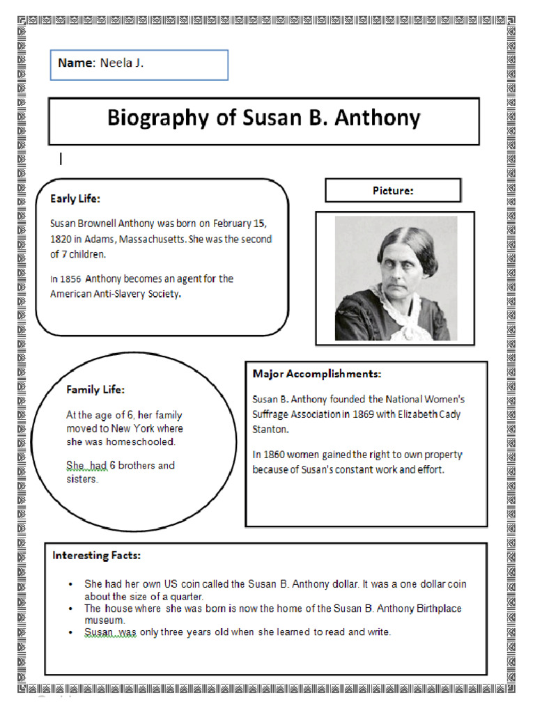 Biography Research sample | PDF
