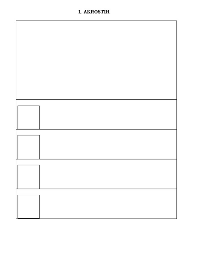 Akrostih Ivizualna Pjesme | PDF