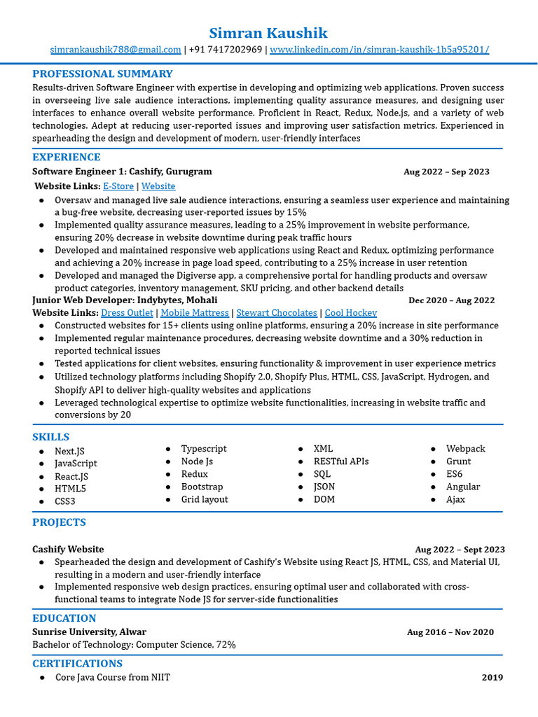 Simran Frontend Reactss | PDF | Java Script | Computers