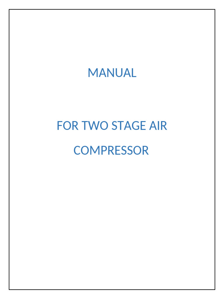 Air Compressor | PDF | Mechanical Engineering | Energy Technology