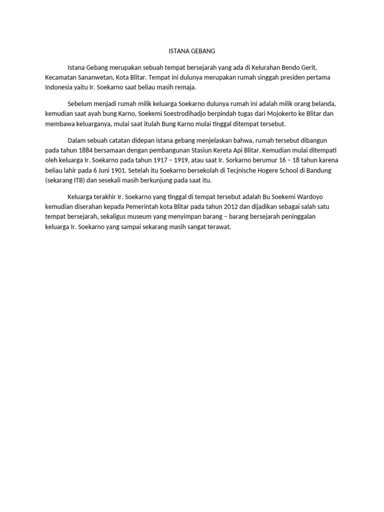 Artikel ISTANA GEBANG | PDF